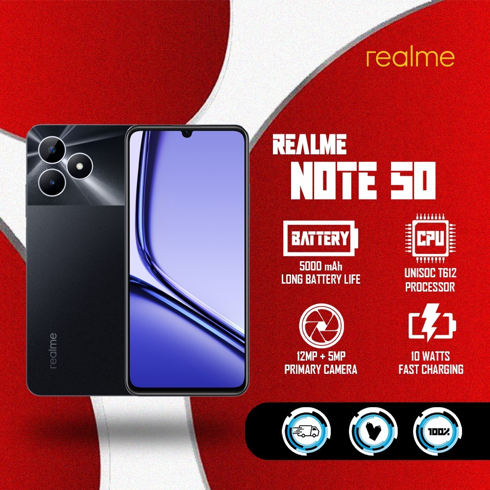 realme Note 50 | 4GB RAM | 64GB ROM | T612 Octa-core | 5000 mAh ...