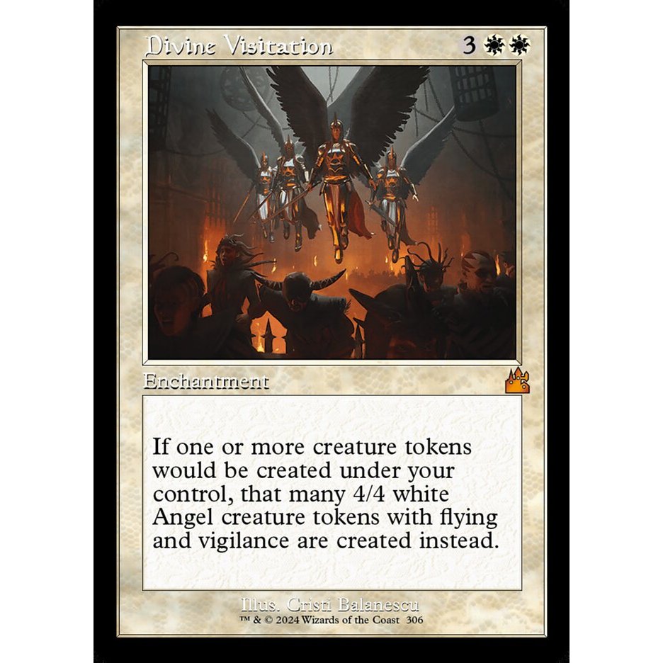 Divine Visitation (Retro Frame) - Ravnica Remastered (RVR) MTG Card ...