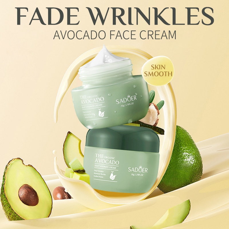 Avocado Cream 50g High Hydration Repair Facial Cream Shrinking Pore ...