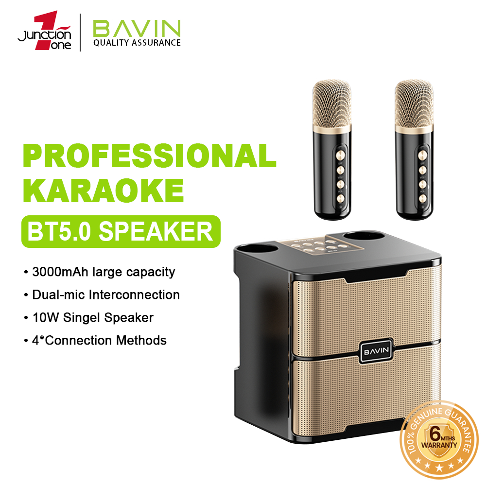 BAVIN BM22 Karaoke Bluetooth 5.0V Mini Amplifier Wireless Speaker with ...