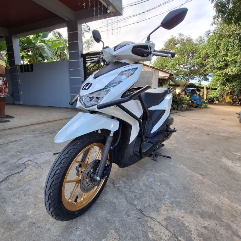 HONDA BEAT V3 - CRASH GUARD HALF DESIGN(powdercoated) | Shopee Philippines