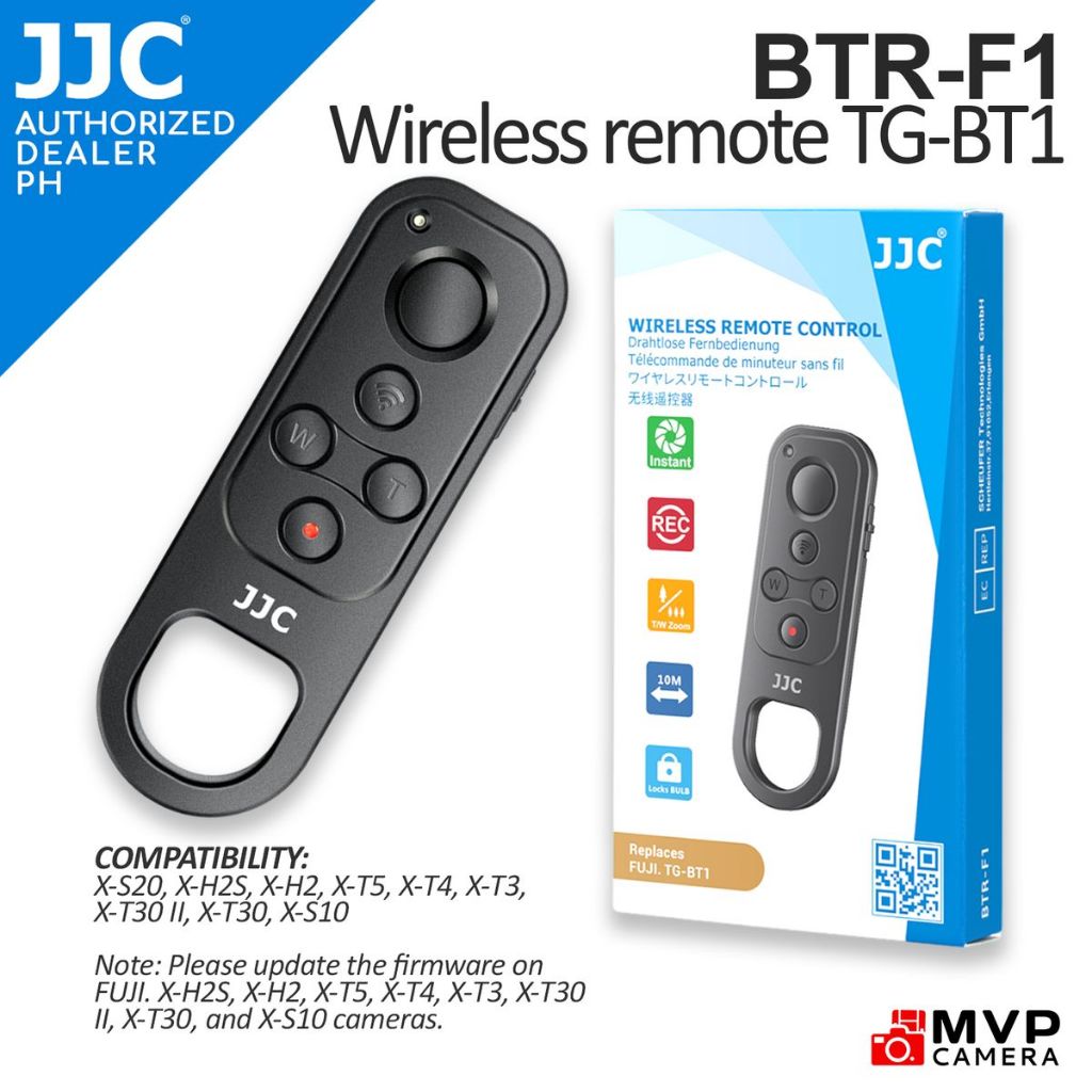 JJC BTR-F1 Bluetooth Wireless Remote Control Shutter Fuji Fujifilm TG-BT1 XS20 XH2S XH2 XT5 XT4 ...