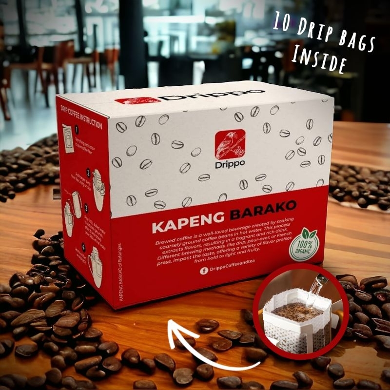 10 sachets Drippo Blended Kapeng Barako Dip | Shopee Philippines