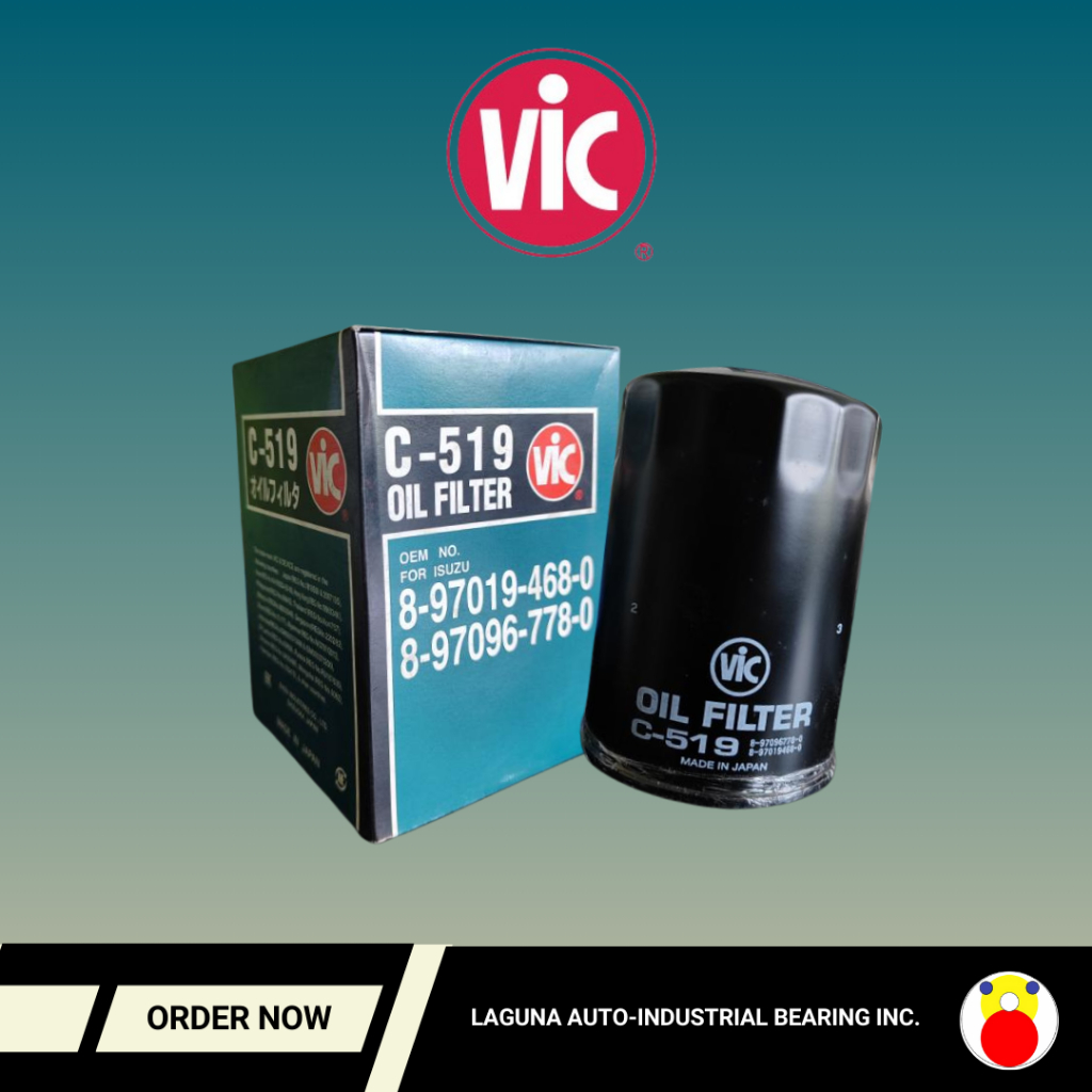 VIC Oil Filter C-519 for Isuzu Elf 4BE1 | Shopee Philippines