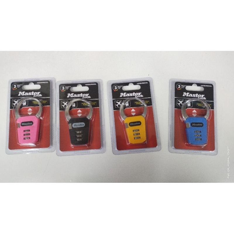 Master lock luggage lock combination resettable 3 digits 1550eurdcol ...