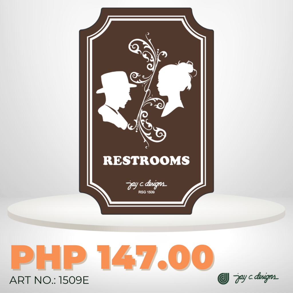 Male/Female Acrylic Restroom Sign Public Toilet Door Sign Bathroom ...