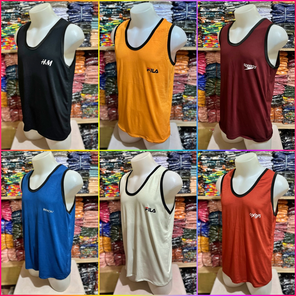 plain sando for men (stretchable with Assorted brand patch) | Shopee ...