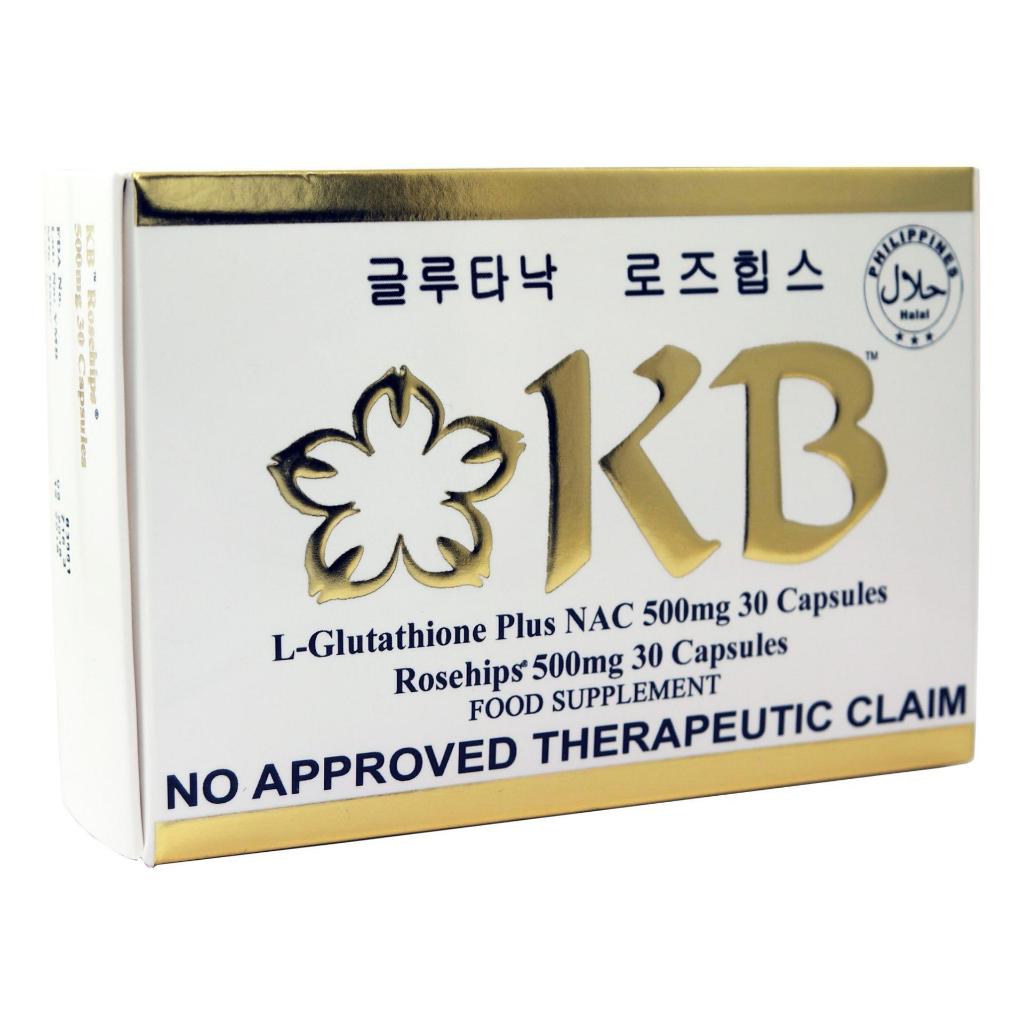 KB (L-Glutathione Plus NAC 500mg, Rosehips 500mg) | Shopee Philippines