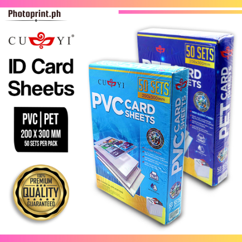 CUYI PVC | PET Sheet for ID Printing, Bag Tag & Calling Card Making A4 ...