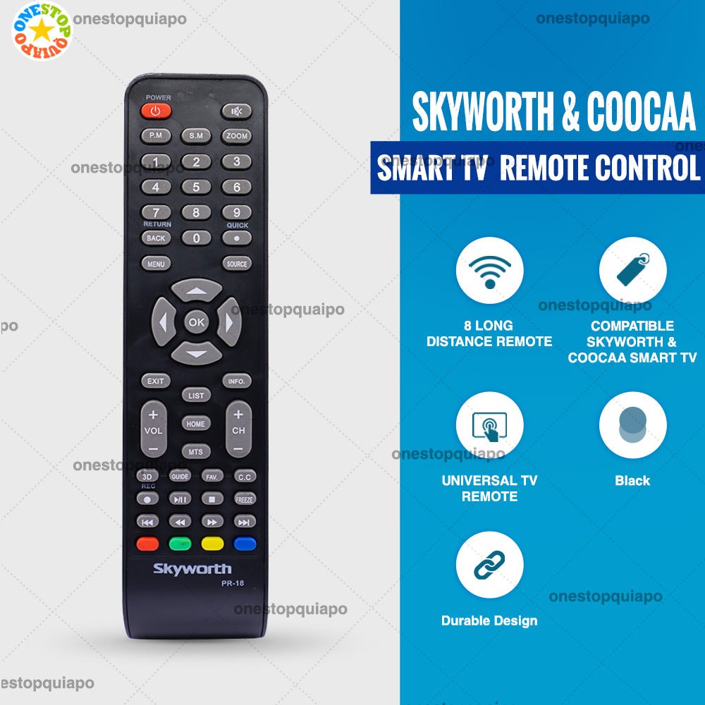 OSQ Universal TV Remote Control for Skyworth Smart TV and Coocaa Smart ...
