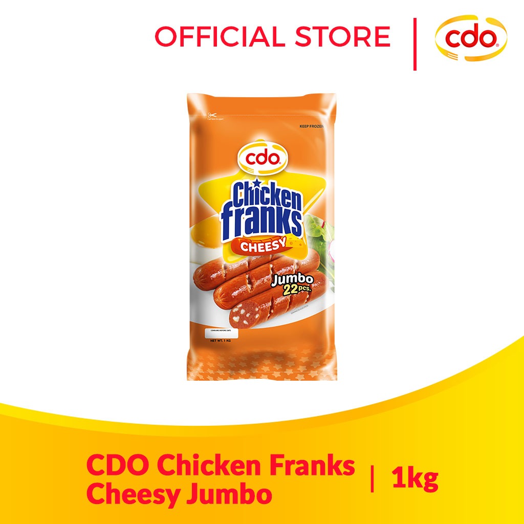 CDO Chicken Franks Cheesy Jumbo 1kg | Shopee Philippines CDO Chicken Franks Cheesy Jumbo 1kg | Shopee Philippines