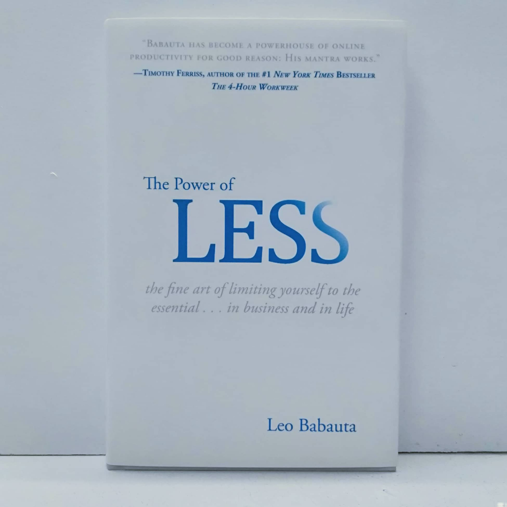 THE POWER OF LESS ( HARDCOVER) BY Leo Babauta (Author) | Shopee Philippines