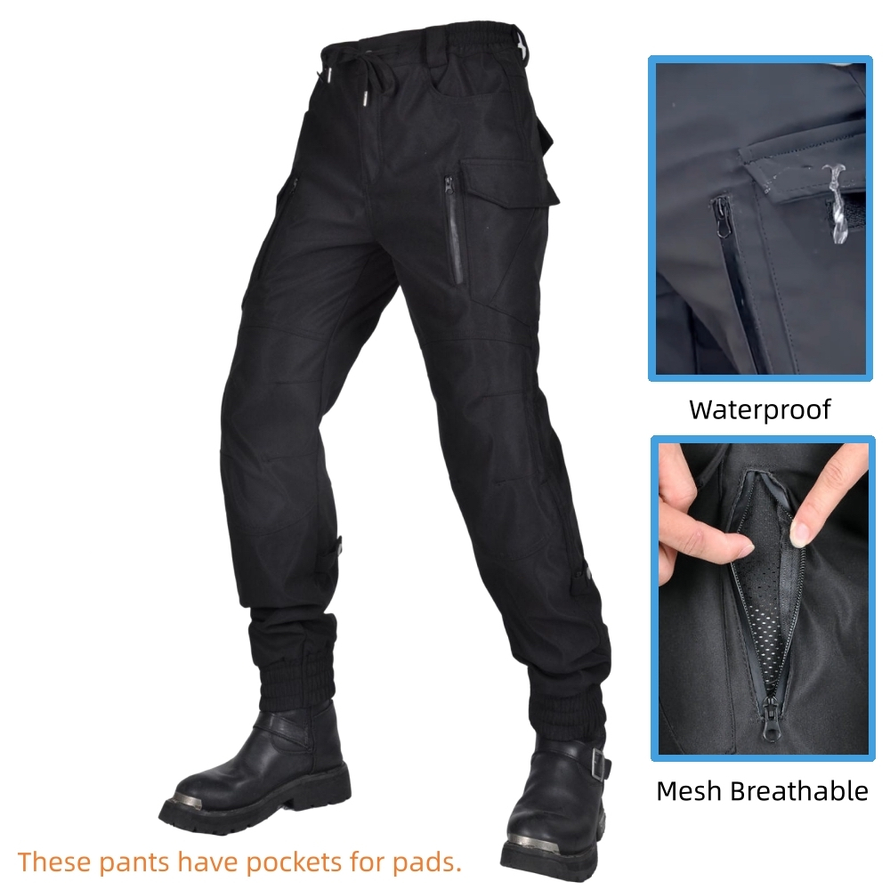 Motorcycle Riding Pants Waterproof Windproof Breathable Elastic Mid ...