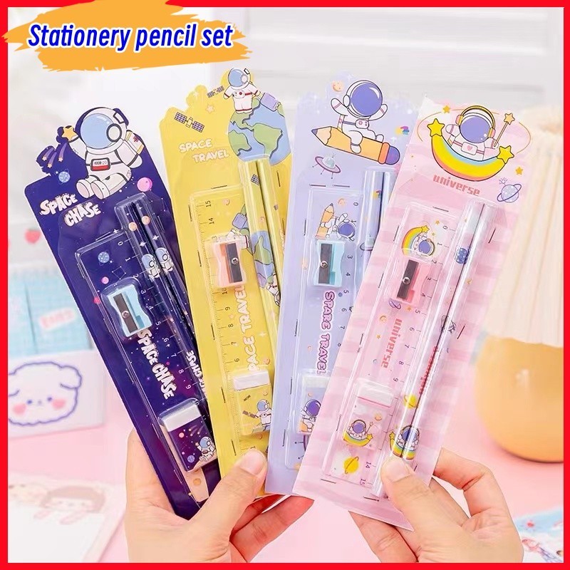 5in1 Children's Pencils Stationary Set School Supplies Stationary Set ...