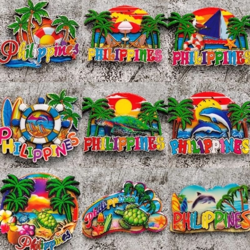 Embossed Refrigerator Magnet Summer Fish Beach Jeepney Manila ...