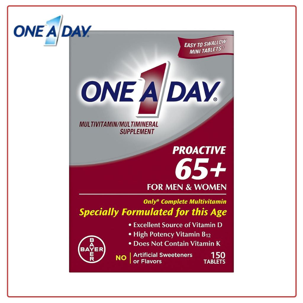 One A Day Proactive 65+ Multivitamin Supplement, 150 Tablets EXP 04/ ...