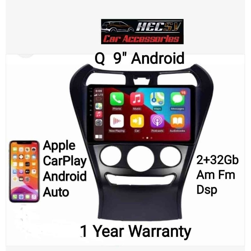 Eon 9" Lenovo Android Head Unit Navi Apple CarPlay Android Auto Monitor ...