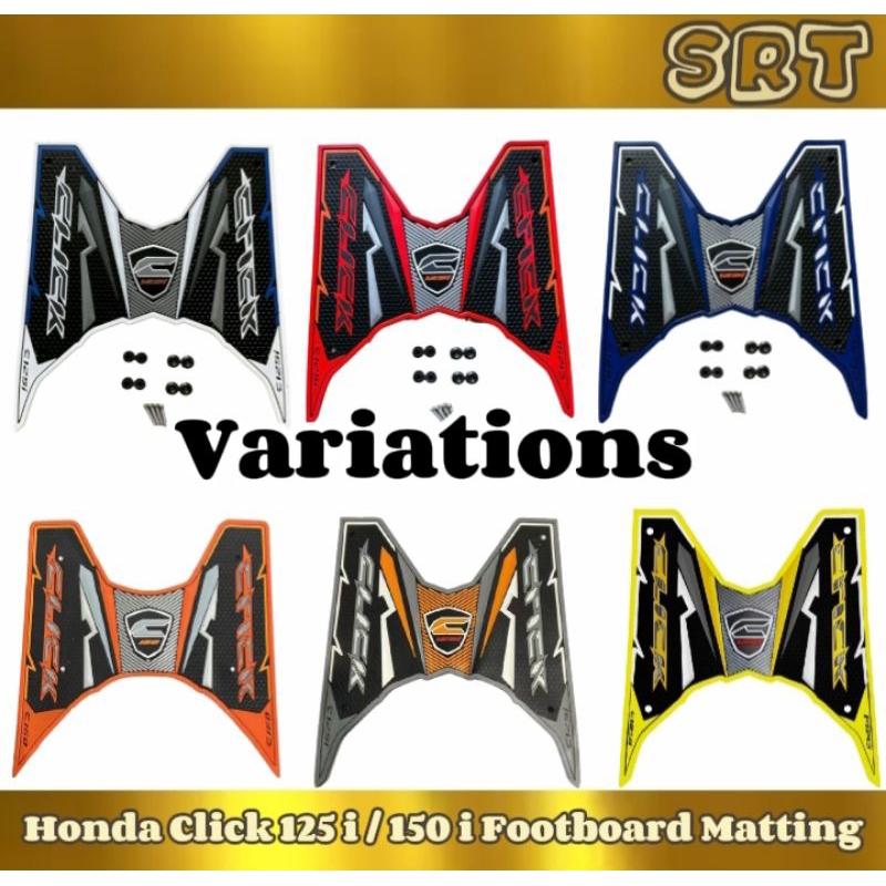Honda Click 125i / 150i Rubber matting Version 3 Accessories Footboard ...