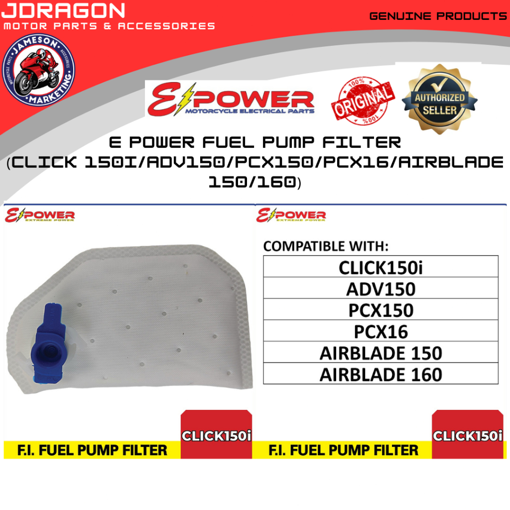 E-Power Fuel Pump Filter (CLICK150i/ADV150/PCX150/PCX160/AIRBLADE 150 ...