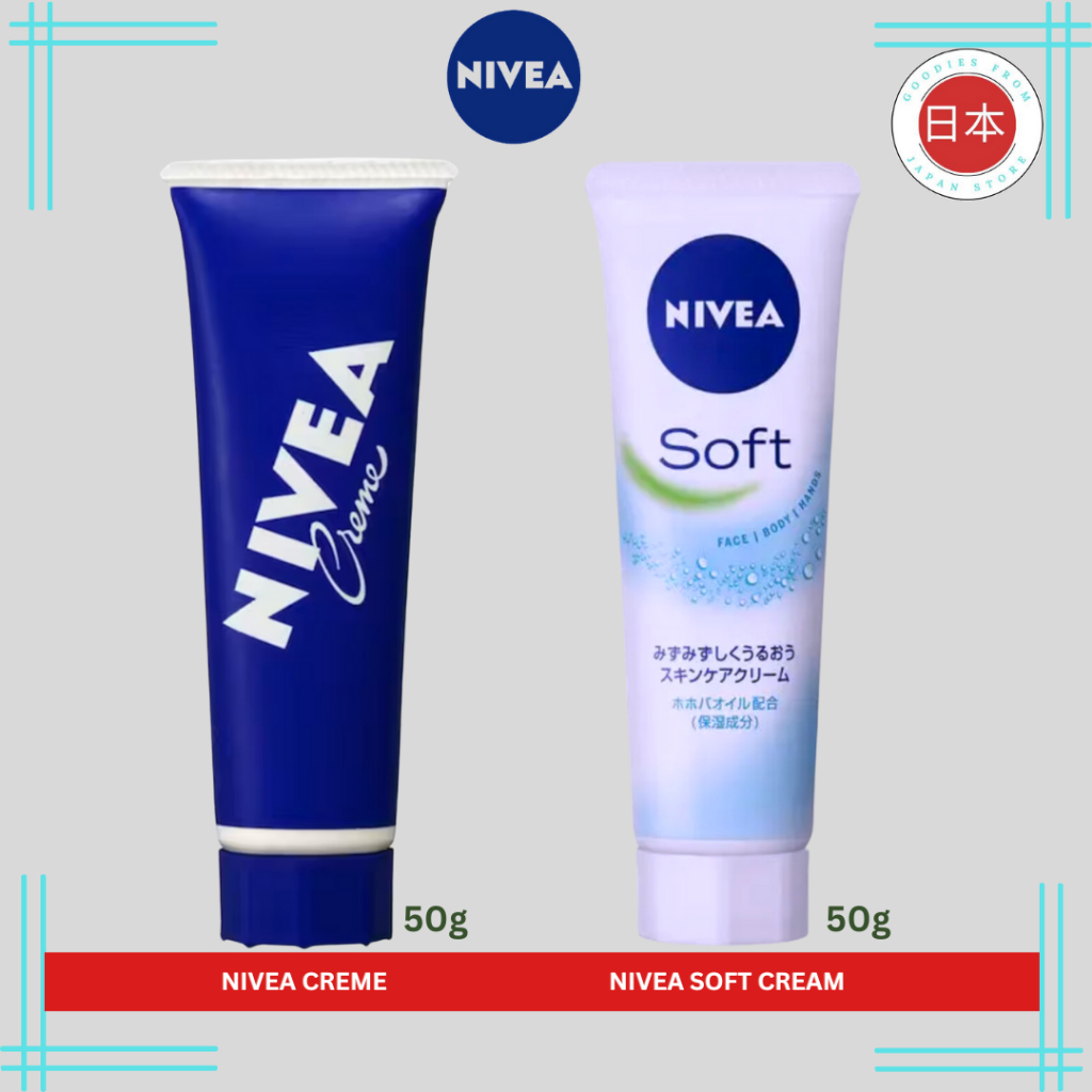 NIVEA Creme and Nivea Soft Tube size 50g Japan | Shopee Philippines