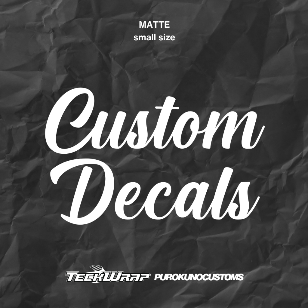 Customized matte vinyl sticker decals for personalized Name Logo ...