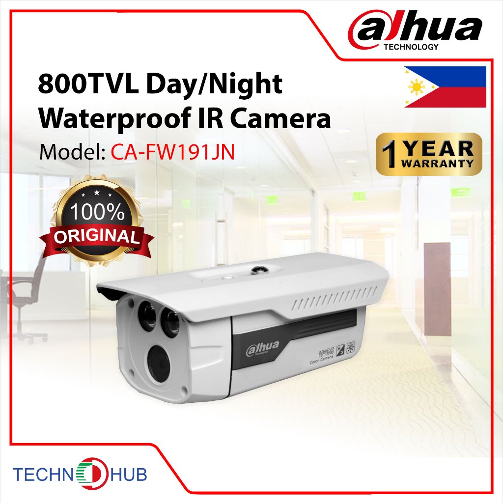 DAHUA CCTV IR Camera Day/Night Waterproof CA-FW191JN 800TVL | Shopee ...