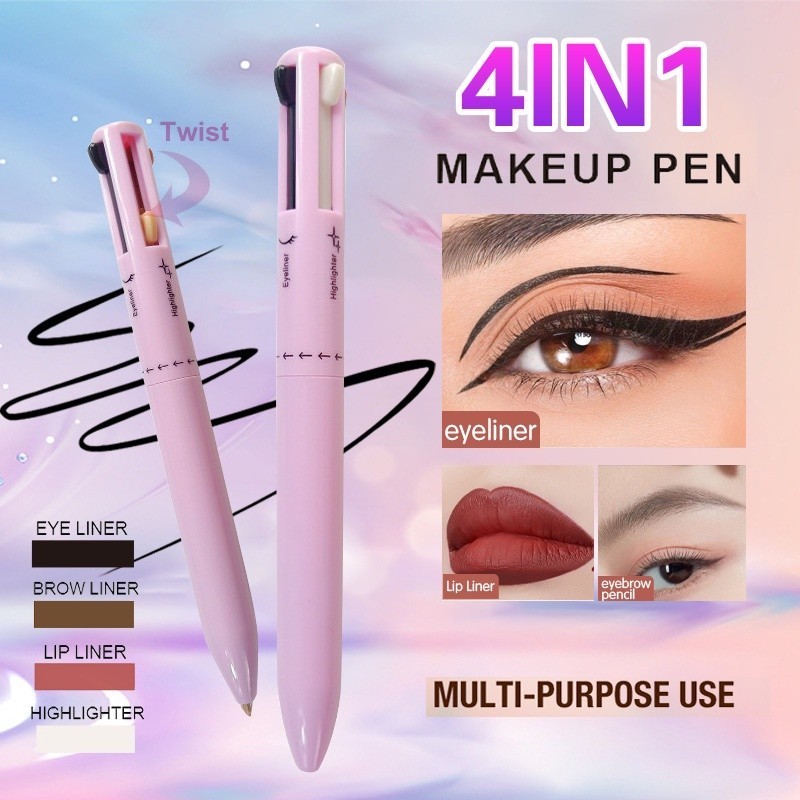 4 In 1 Makeup Pen Waterproof Cosmetic Pencil Beauty Pen for Eyeliner ...