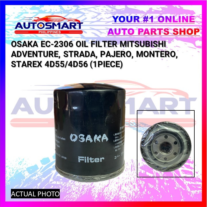 OSAKA EC-2306 OIL FILTER MITSUBISHI ADVENTURE, STRADA, PAJERO, MONTERO ...