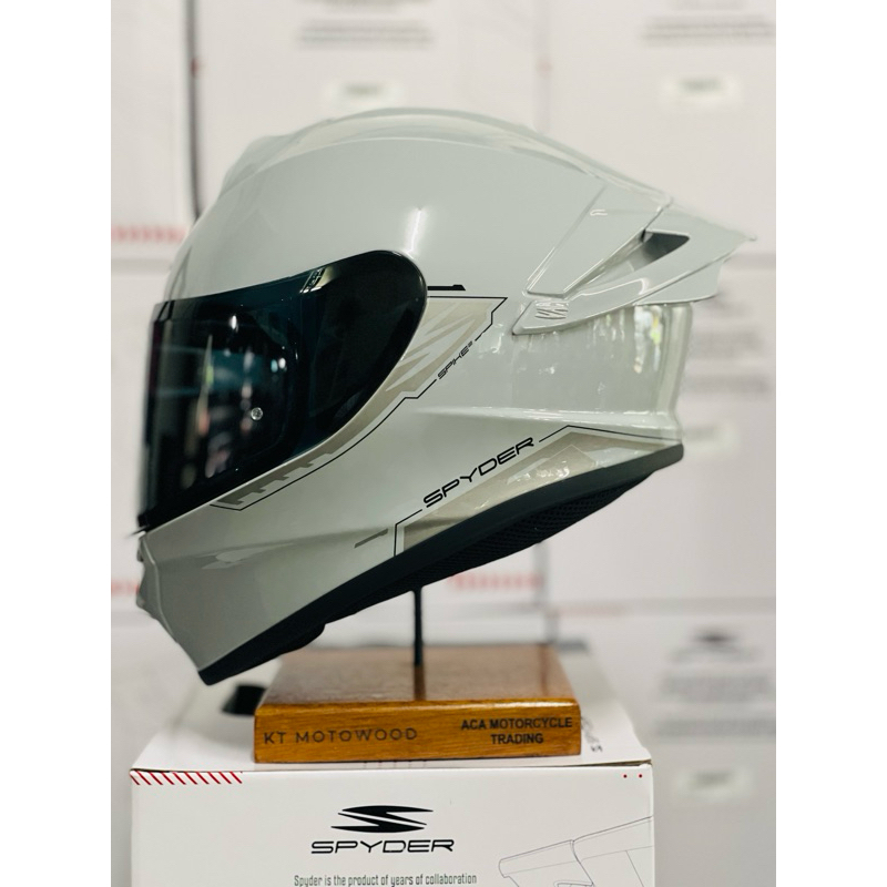 SPYDER SPIKE V2 Fullface Helmet with Free Clear Visor & Spoiler ...