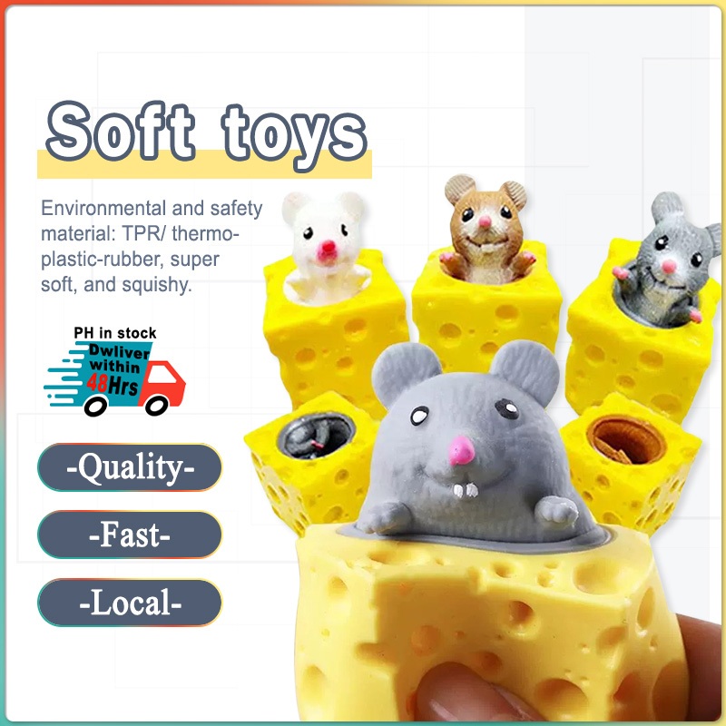 Squish Mouse Cheese Toys / Squishy pop it Toys / pop Squeeze Toys it ...