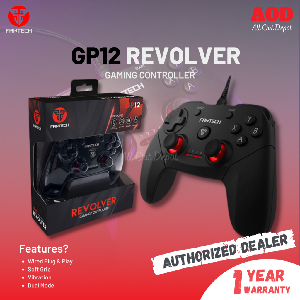 Fantech GP12 Wired Gaming Controller for PC, Laptop and PS3 | Shopee ...