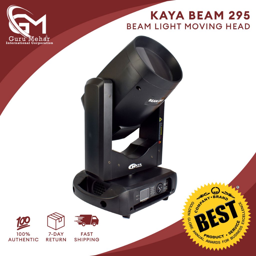 BEAM 295 (KAYA) - Beam Light Moving Head with Case for Party Disco ...