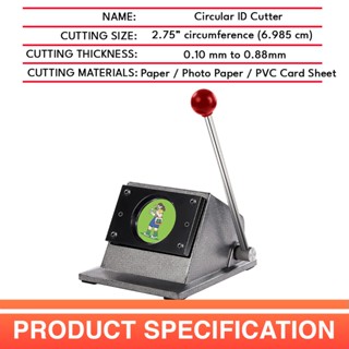 Circle Die Cutter Circular ID Cutter Officom Brand | Shopee Philippines