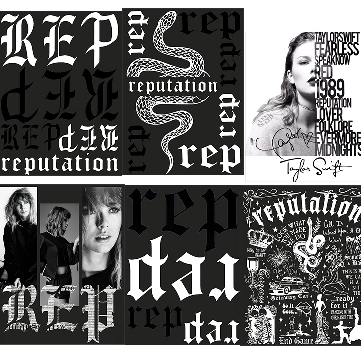 READY TO PRESS- REPUTATION TAYLOR SWIFT Designs Patches Digital ...