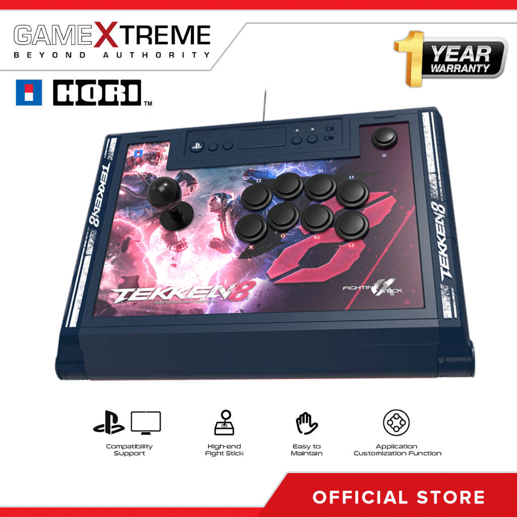 Hori Tekken 8 Fighting Stick A for PS4/PS5/PC (SPF-037A) | Shopee ...