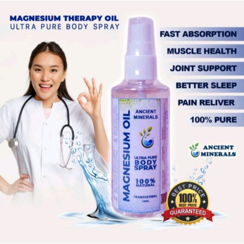 MAGNESIUM SPRAY OIL | FAST RELIEF SOLUTION FOR ELDERLY MUSCLE AND JOINT ...