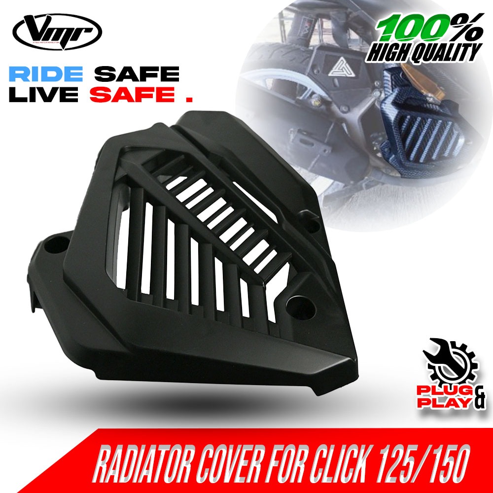 VMR RADIATOR COVER CLICK 125i/150i COVER CARBON FOR CLICK V2 and V3 ...