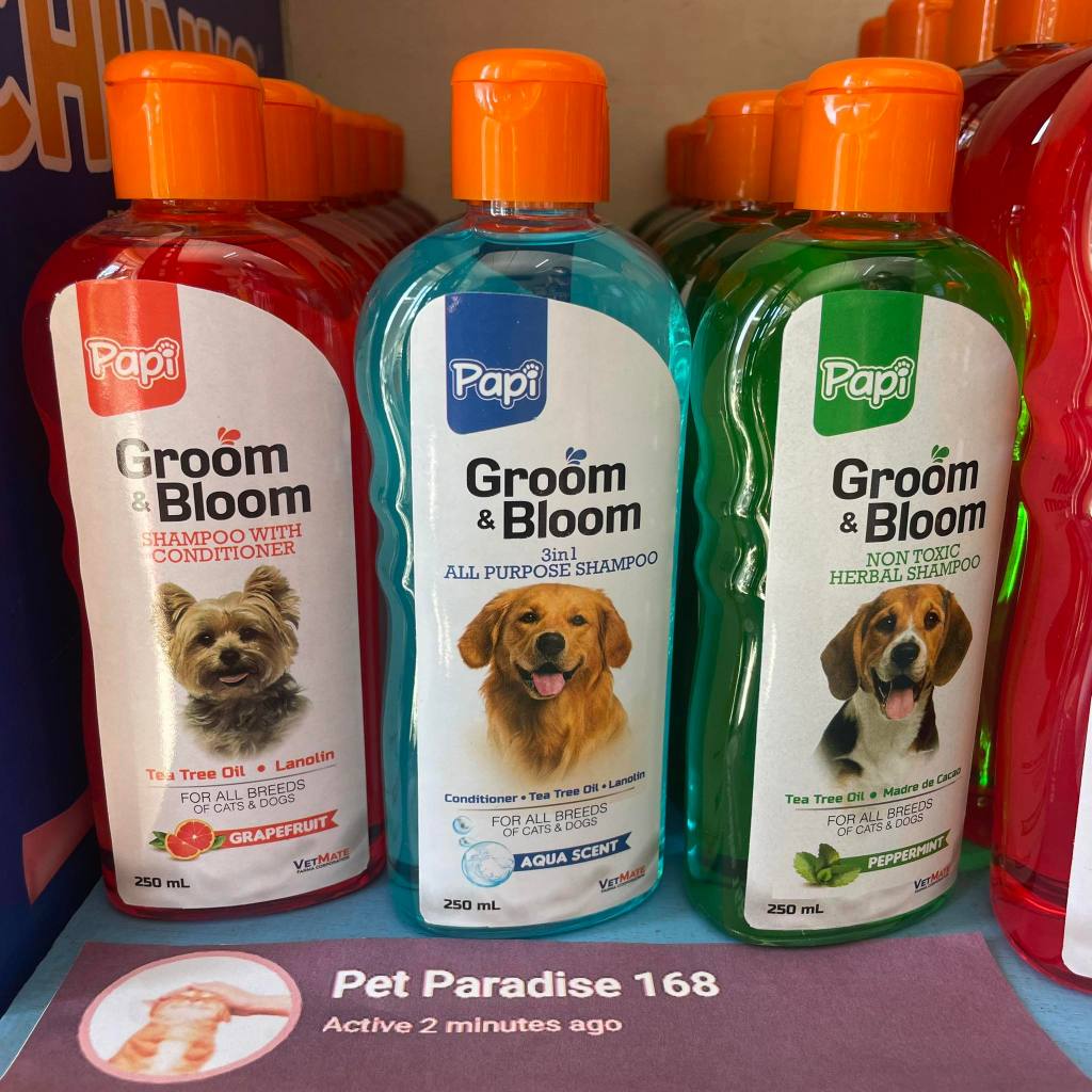 Papi Groom Bloom 250ML Shampoo Conditioner 3in1 for Dogs and Cats ...