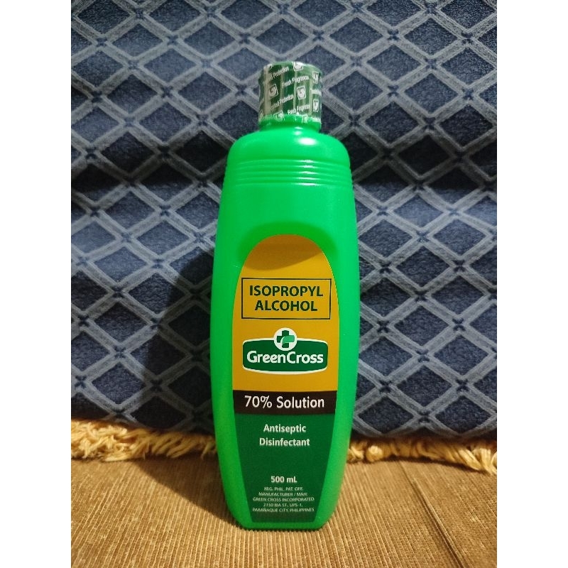 ISOPROPYL ALCOHOL GREENCROSS 70% SOLUTION 500ML | Shopee Philippines