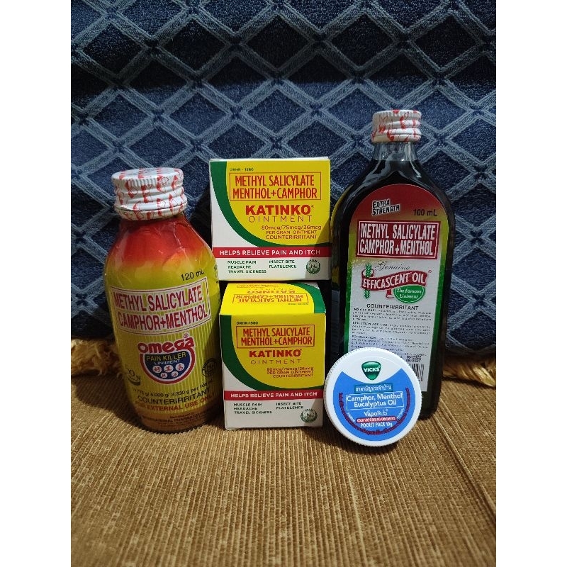 KATINGKO OINTMENT, VICKS, EFFICIENT OIL, OMEGA PAIN KILLER LINIMENT FOR ...