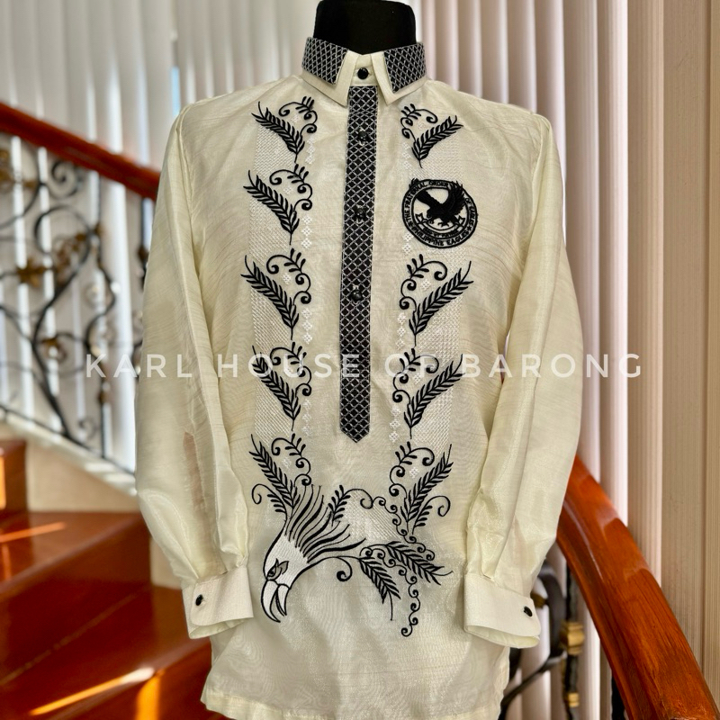 BARONG TAGALOG EAGLE DESIGN/ AGUILA BARONG WITH or WITHOUT AGLE'S CLUB ...