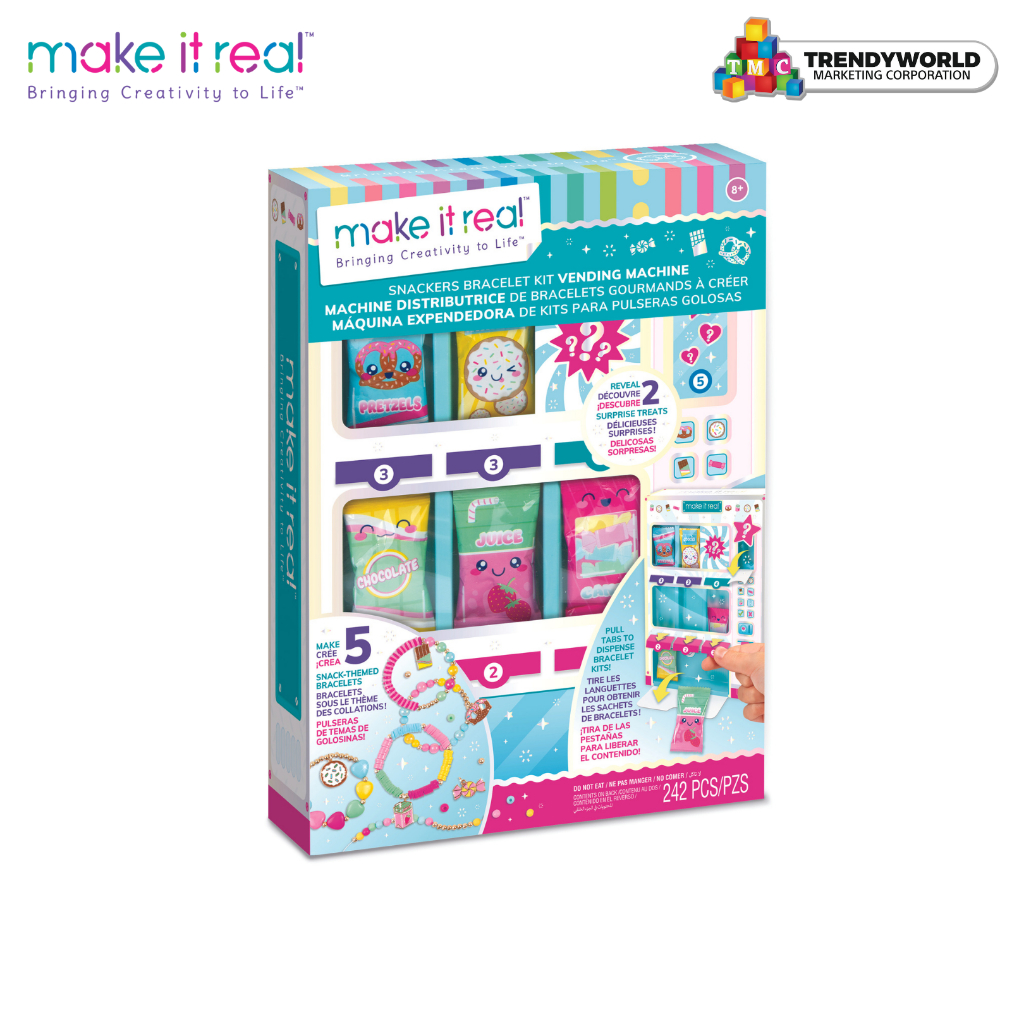 Make It Real Bracelet Kit Snackers Vending Beads Toy 1709 | Shopee ...