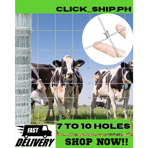HOG WIRE 7,8, 9 HOLES / 27 meters / 36meters / FARM FENCE / HOUSE FENCE ...
