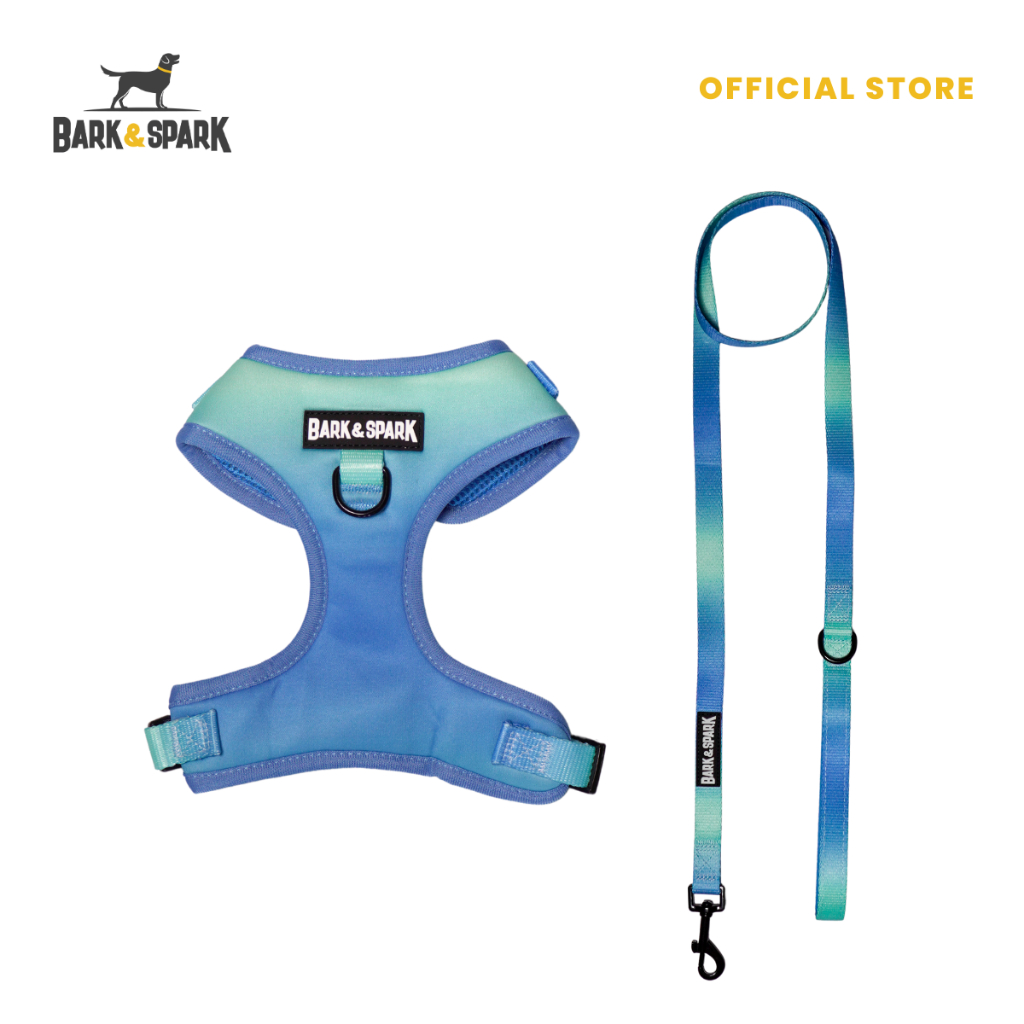 Bark and Spark Dog Harness and Leash Set - Soft and Durable Neoprene ...