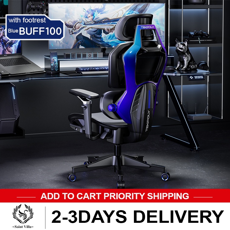 Gaming chair, ergonomic chair, comfortable gaming chair, reclining ...