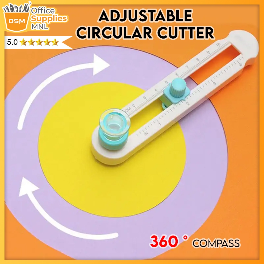 Adjustable 360 Compass Round Cutter Crafting Scrapbooking Cutter ...
