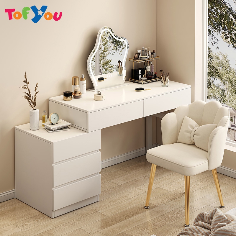 Living Dressing Table Drawer Integrated Modern Minimalist Makeup Table ...