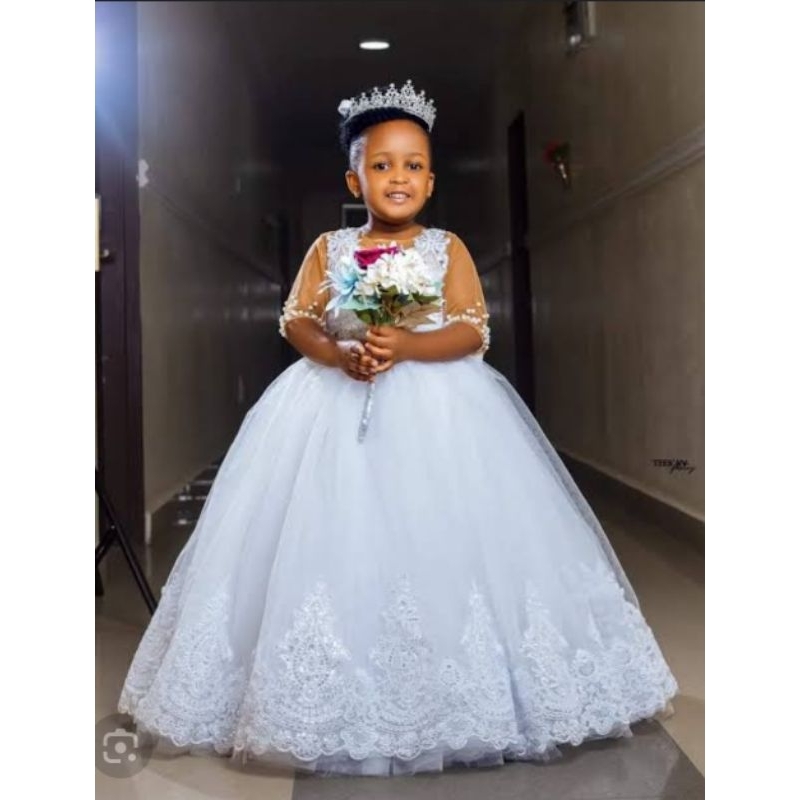 White gown for little bride | Shopee Philippines