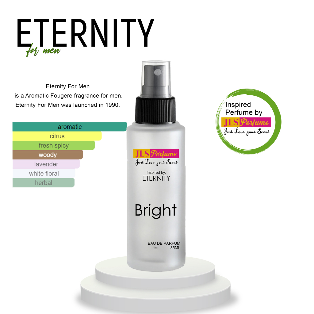 ETERNITY BRIGHT Men's Inspired Perfume 25% Oil Based Long Lasting 85ml ...