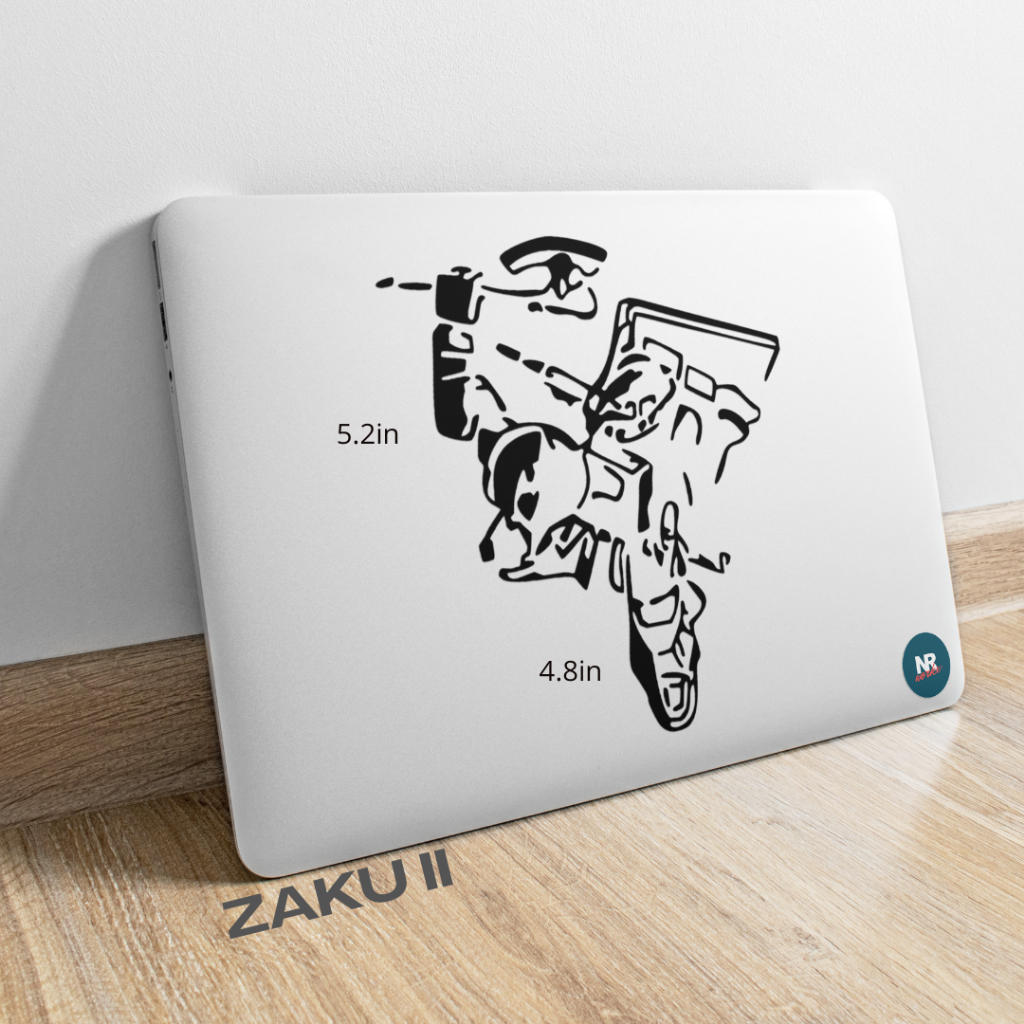 Mobile Suit Gundam Zaku II Char Aznable Mecha Vinyl Decal Anime ...